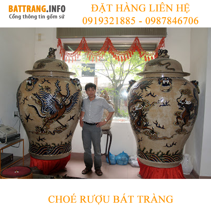 Một số mẫu choé Bát Tràng